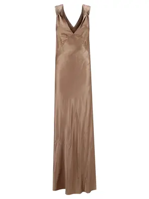Saint Laurent Satin Gown - Neutrals
