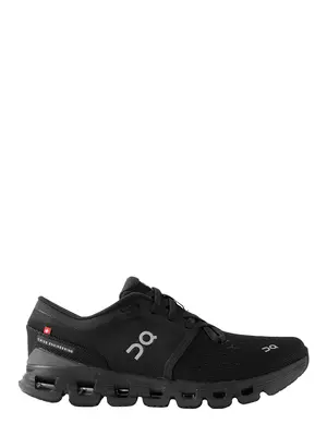 On X 4 Recycled-mesh Sneakers - Black