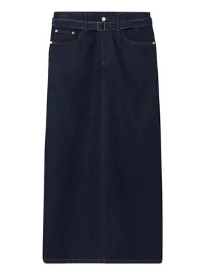 PROENZA SCHOULER Proenza Schouler Calder Belted Denim Maxi Skirt