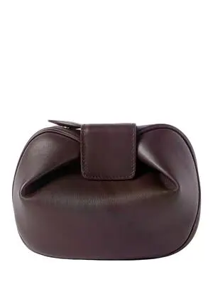 Gabriela Hearst Gabriela Hearst Soft Demi Leather Clutch Burgundy