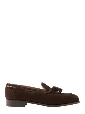 EDWARD GREEN Belgravia Tasseled Loafers - Brown