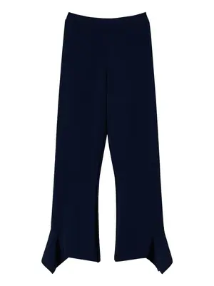 TWINSET Ruffle-detail Trousers - Blue