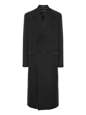 Gucci Ancora Embroidered Wool Coat - Grey