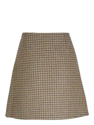 MONCLER Moncler Check-Pattern Straight Skirt