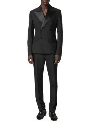 Versace Double-breasted Blazer - Black