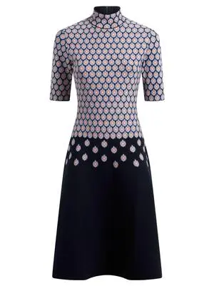 Etro Jacquard A-line Dress - Blue