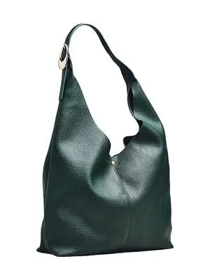 Anthropologie The Love Knot Slouchy Buckle Bag - Emerald