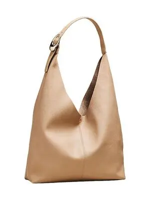Anthropologie The Love Knot Slouchy Buckle Bag - Neutral