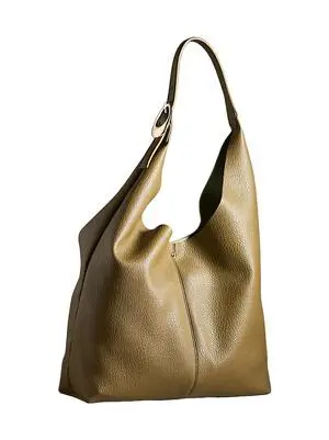 Anthropologie The Love Knot Slouchy Buckle Bag - Olive