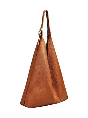 Anthropologie The Love Knot Slouchy Buckle Bag - Tan