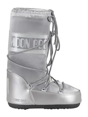 Moon Boot Lace Up Boots - Silver