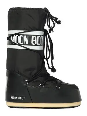 Moon Boot Tie Fastening Boots - Black
