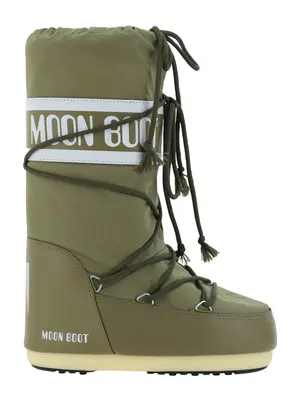 Moon Boot Lace-Up Boots Kaki