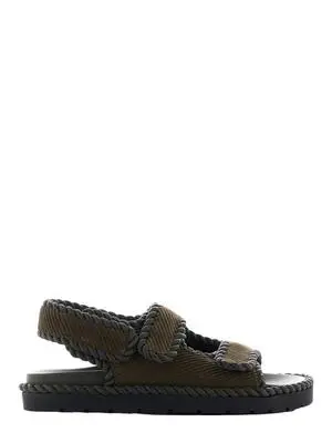 Bottega Veneta Jack Corduroy Slingback Sandals - Brown