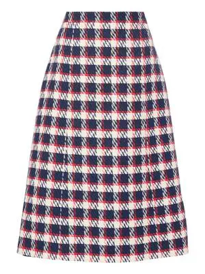 CAROLINA HERRERA Tweed Midi Skirt