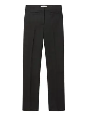 Veronica De Piante Riley Trousers In Wool Twill - Black