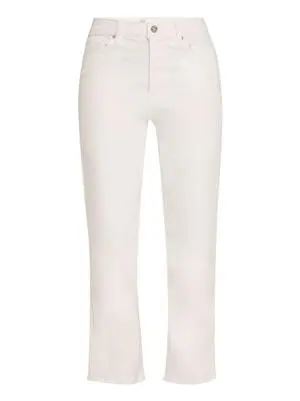 FRAME Le Sleek Straight Leg Jeans - White