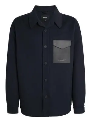 Mackage Wool Emmanuel Overshirt - Navy