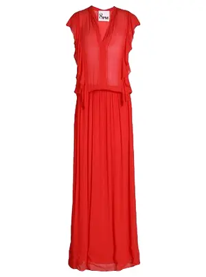 8PM Maxi Dress - Tomato Red