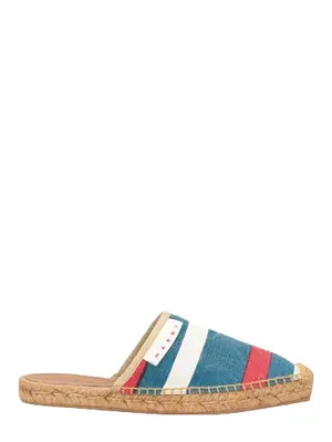 Marni Espadrilles In Textile Fibers And Leather - Blue