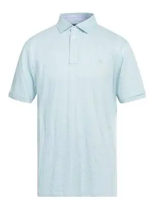 HACKETT Polo Shirt Size Linen - Sky Blue