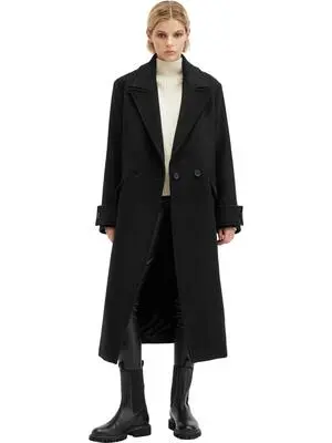 ALLSAINTS Mabel Oversized Overcoat - Black