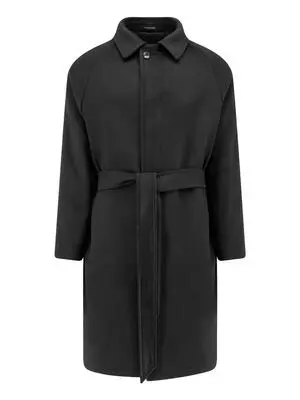 Tagliatore Salomon Virgin Wool Coat - Black