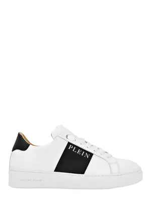 Philipp Plein Lo-top Leather Sneakers - White