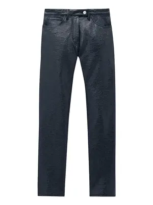 COURREGES Slim-fit Vinyl Trousers - Blue