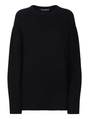 Dolce & Gabbana Balloon-sleeve Jumper - Black
