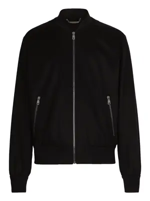 DOLCE & GABBANA Dolce & Gabbana Zip-Up Cashmere Bomber Jacket