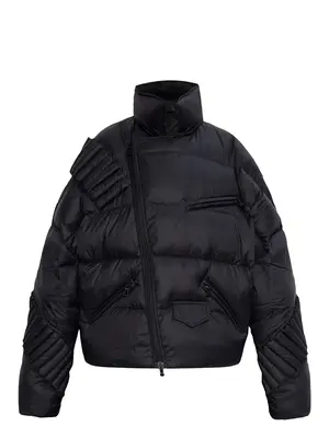 RAXXY Panelled Puffer Jacket - Black