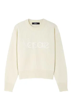 Versace 1978 Re-edition Logo Sweater - White
