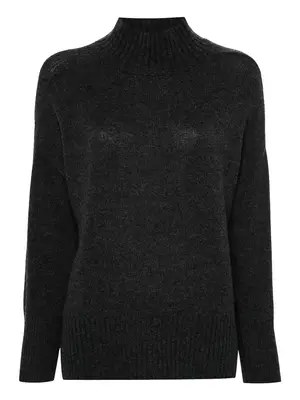 ALLUDE Mock-Neck Cashmere Sweater