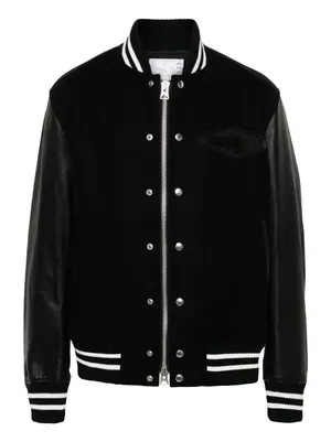 Sacai Panelled Bomber Jacket - Black