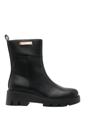 TWINSET Logo-plaque Boots - Black
