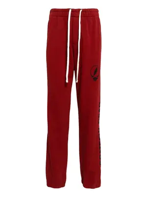 JAMES PERSE Grateful Dead Cotton Track Pants - Red