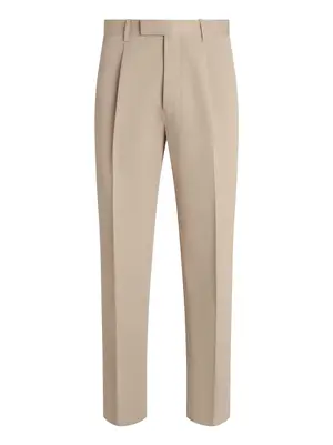 Zegna Pleated Trousers - Neutrals