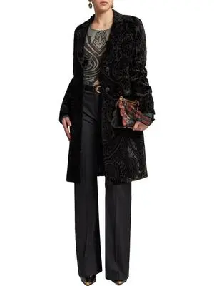 ETRO ETRO Velvet Jacquard Coat