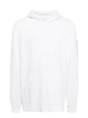 JAMES PERSE Long-sleeve Cotton Hoodie - White