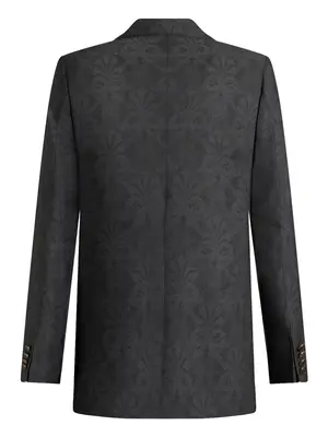 Etro Wool Jacquard Blazer - Grey