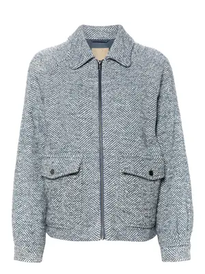 Woolrich Herringbone-pattern Jacket - Blue