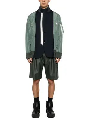 Sacai Panelled Jacket - Blue