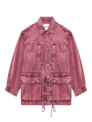 MARANT ETOILE Joanna Denim Jacket - Pink