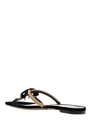 TOM FORD Velvet Sandals - Black