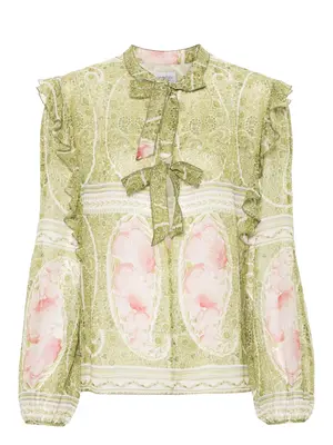 Giambattista Valli Floral-print Blouse - Green