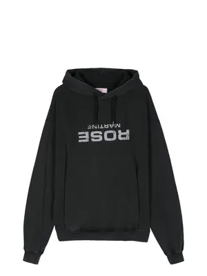 Martine Rose Logo-print Hoodie - Grey