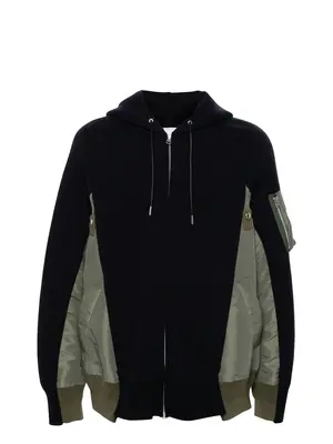 Sacai Colourblock Hoodie - Blue