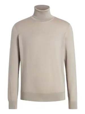 Zegna Roll-neck Sweater - Neutrals