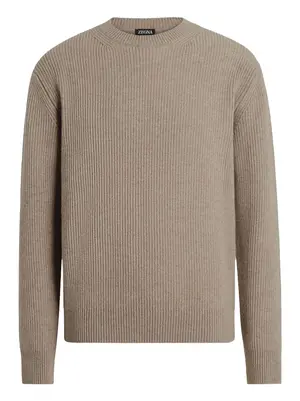 Zegna Crew-neck Sweater - Neutrals